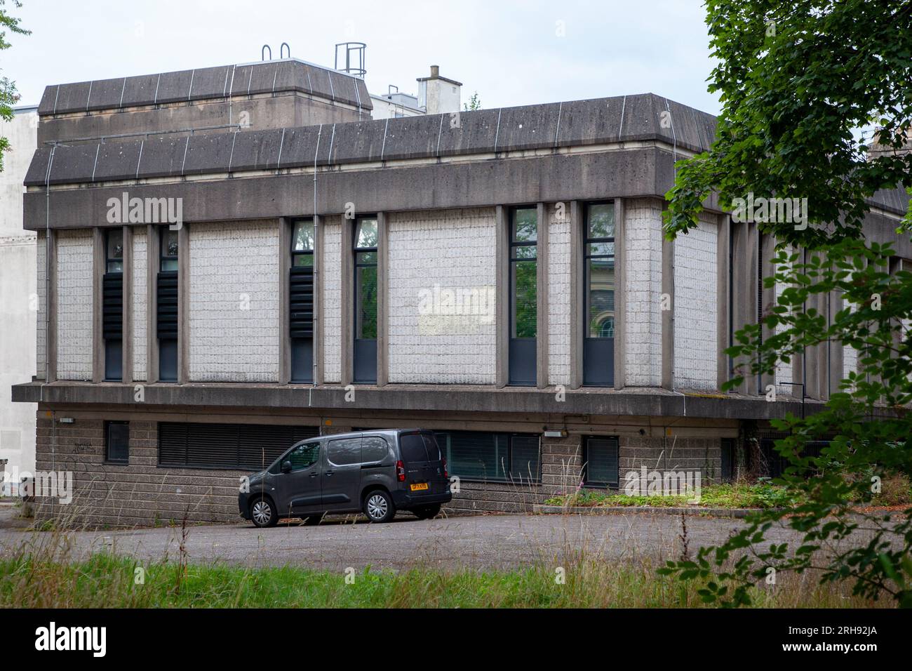 Brutalist building on Alma Road in Clifton area of Bristol Stock Photo ...