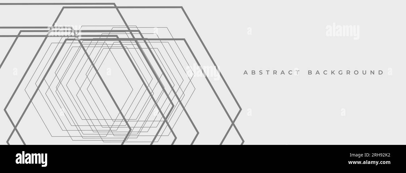 White abstract presentation background with gray outline lines. Soft ...