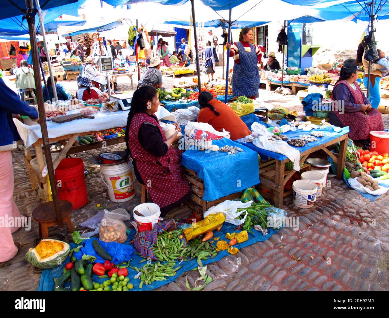 Local market in Pisco city, Peru Stock Photo - Alamy