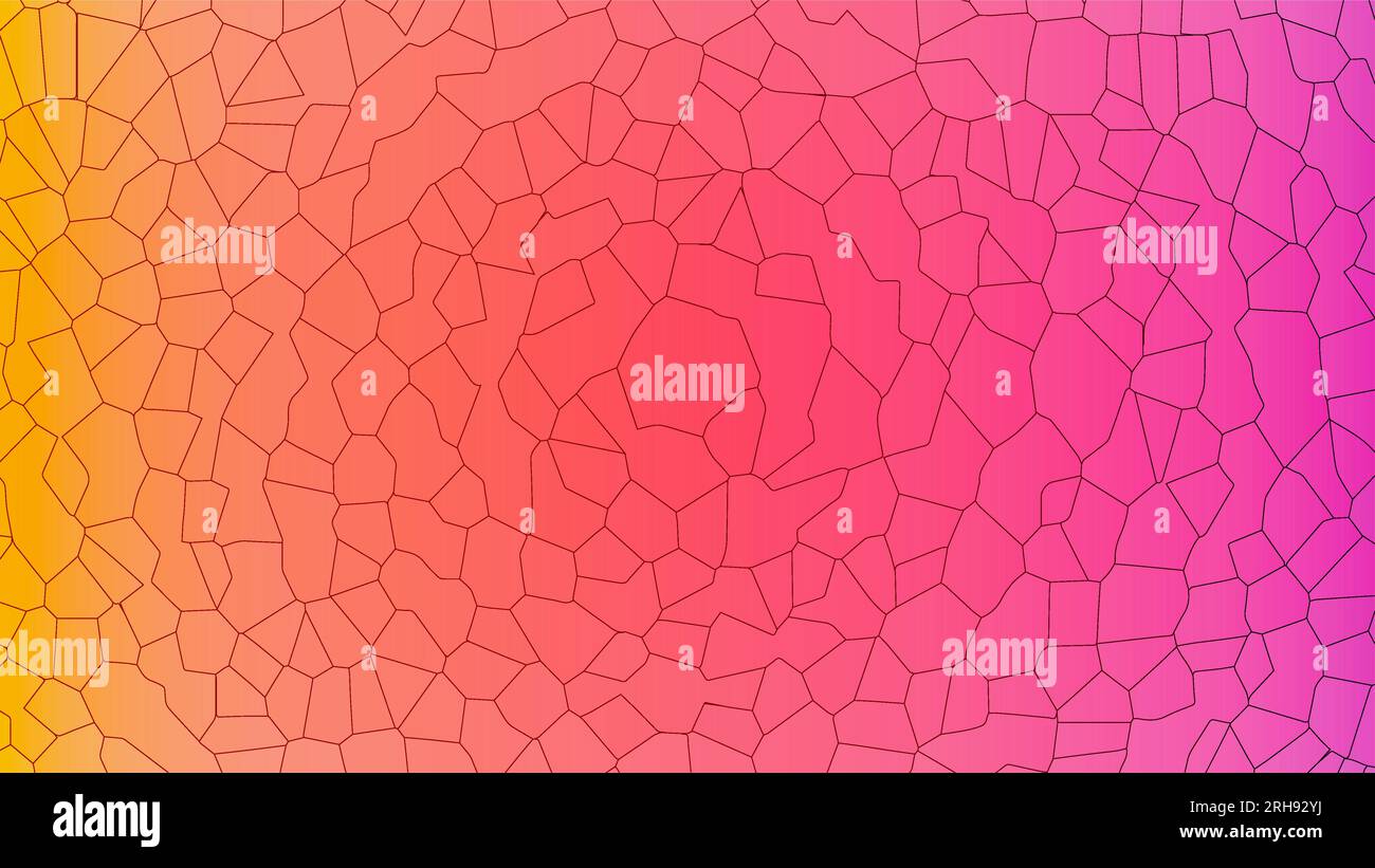 Abstract pink and yellow background in the style of a spider web ...