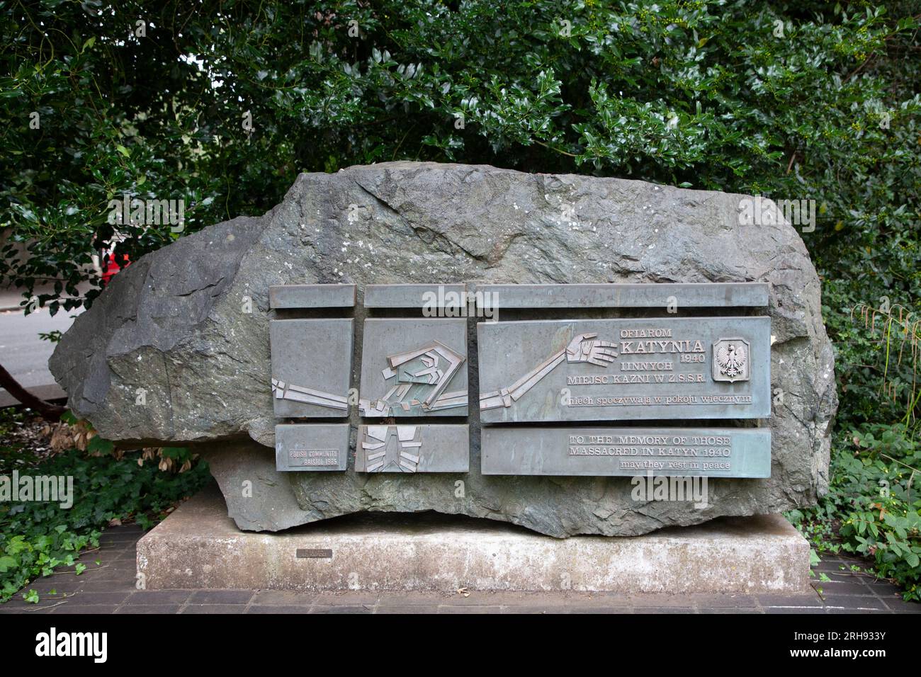 Katyn memorial by Alexander Klecki,, Clifton Cathedral precinct Bristol ...