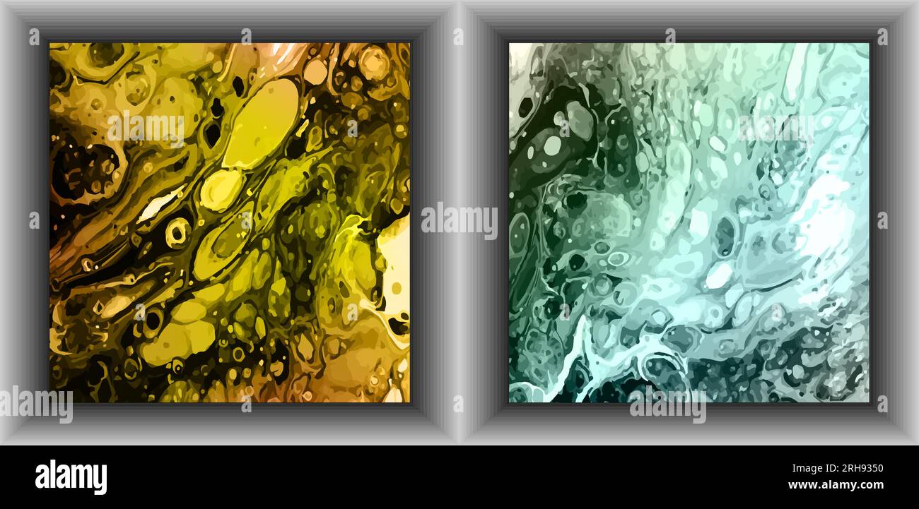 Colorful background with the effect of spreading liquid. Liquid art for ...