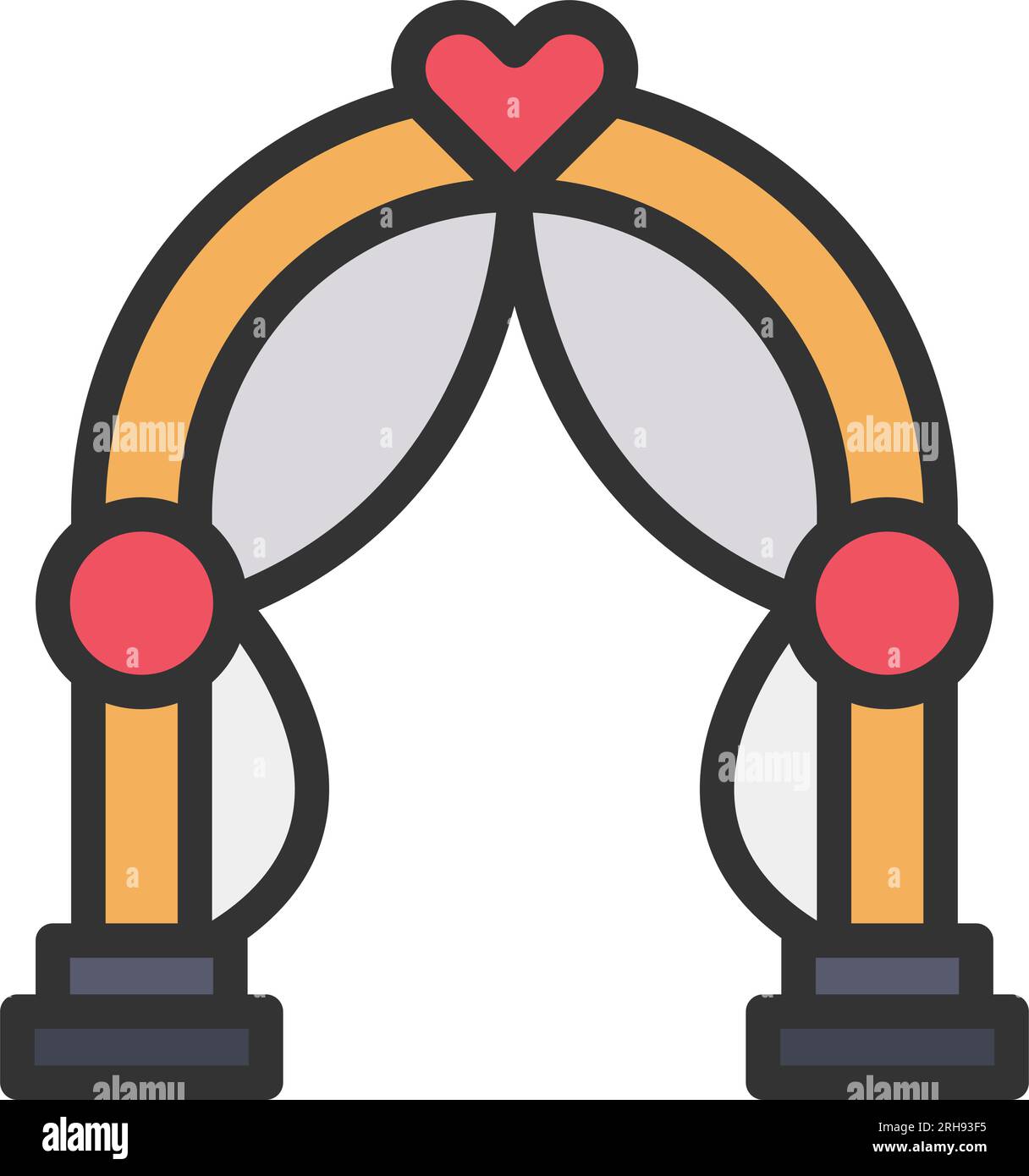Arch marriage Stock Vector Images - Alamy