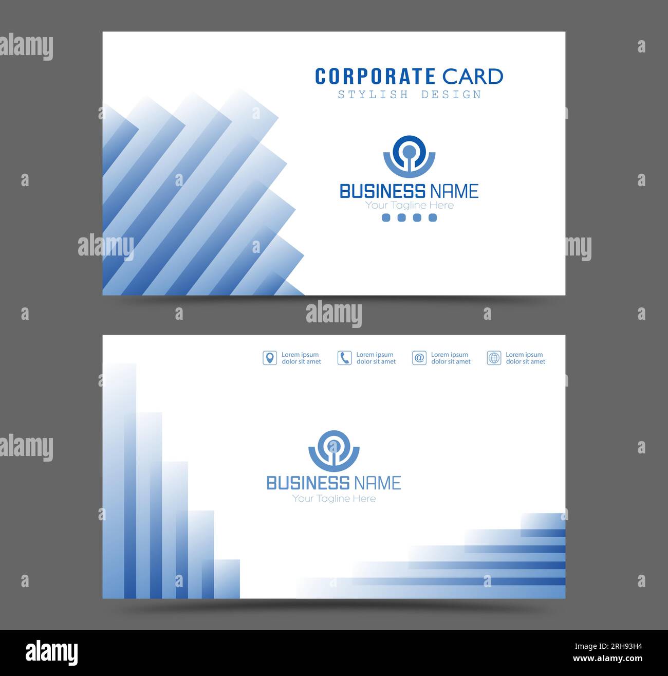 Double sided business card vector vectors hi-res stock photography and ...