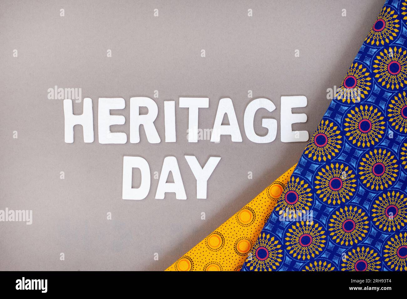 Heritage Day South Africa. Heritage Day written in white letters with ...