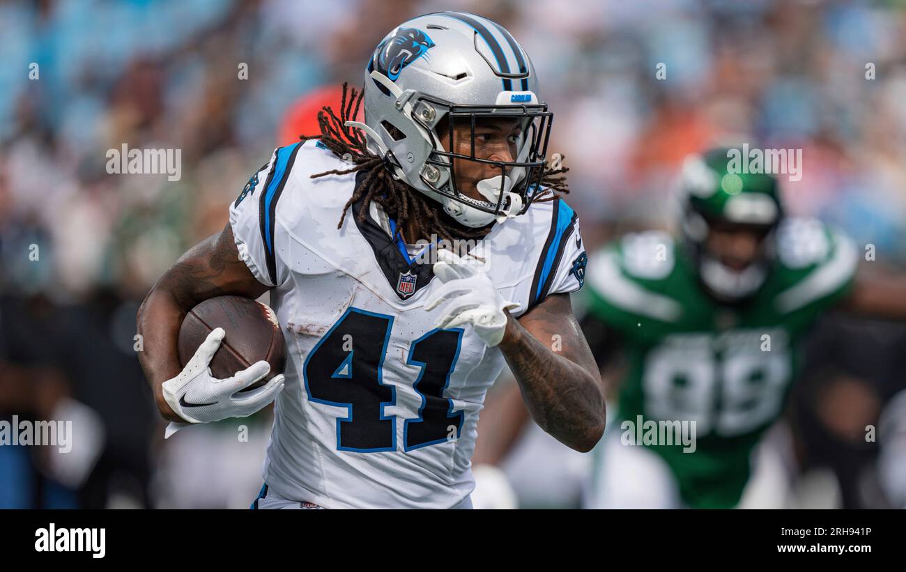 Carolina Panthers running back Spencer Brown (41) runs with the ball ...