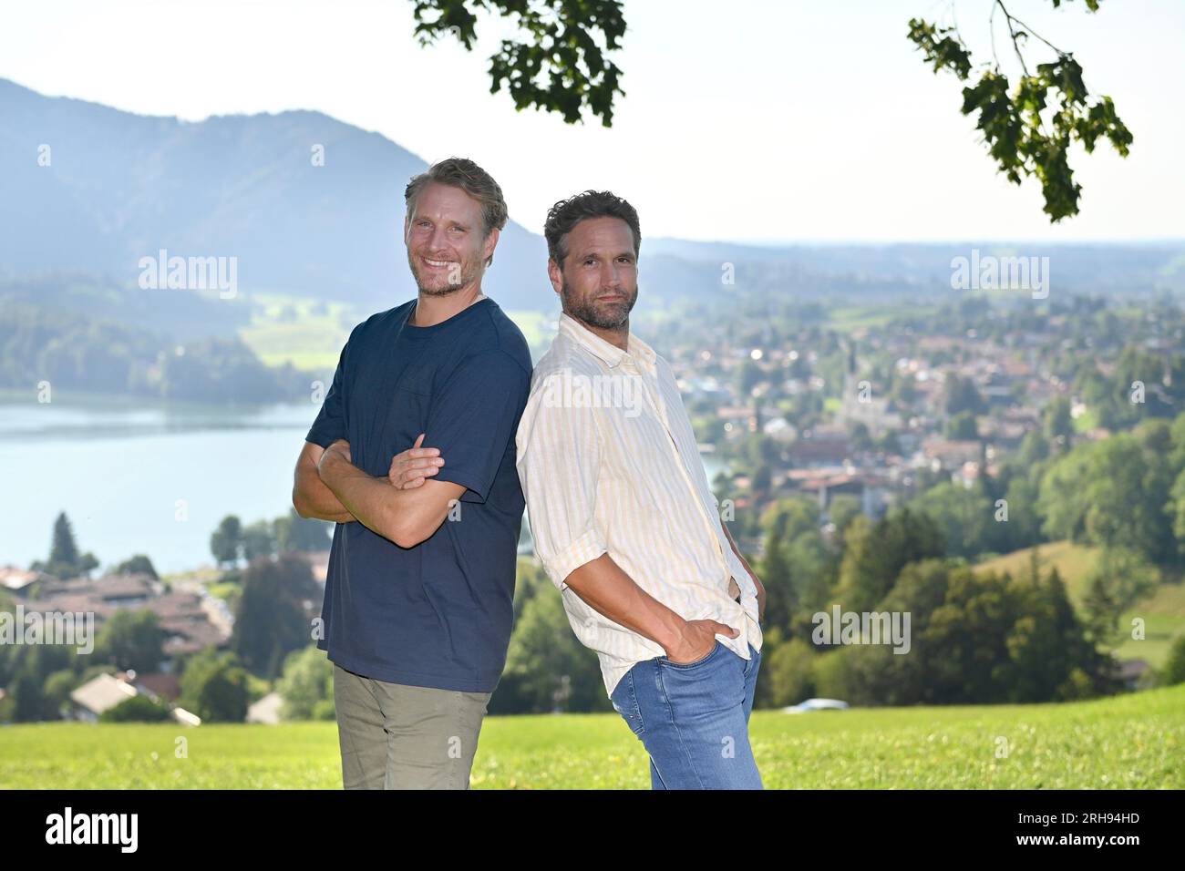Schliersee, Deutschland. 14th Aug, 2023. From left: Alexander KOLL ...