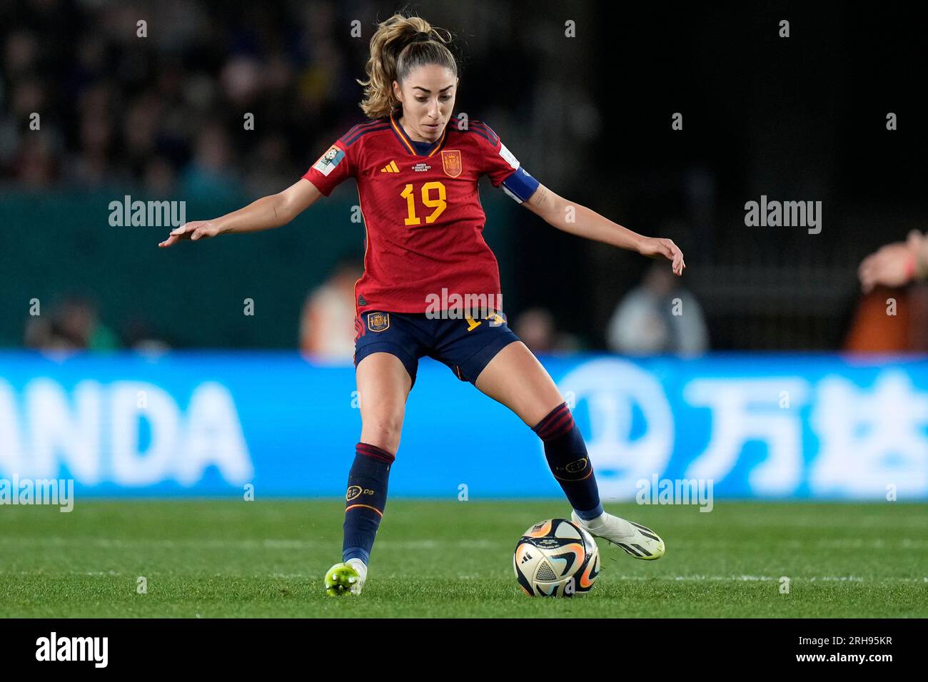 Spain's Olga Carmona controls the ball during the Women's World Cup ...