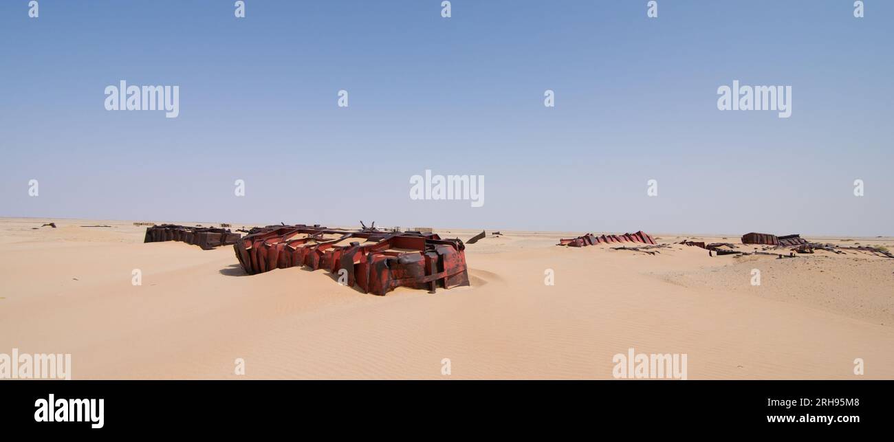 Iron Ore Train in Mauretania Stock Photo - Alamy