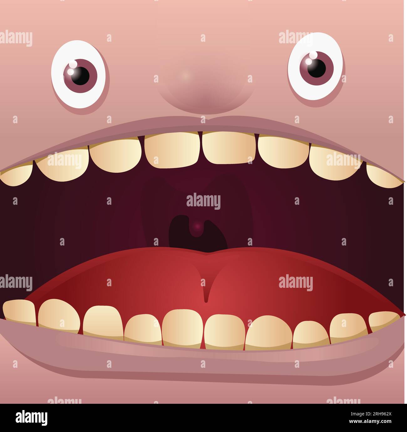 cartoon screaming mouth vector illustration, hand drawn Stock Vector ... cartoon screaming mouth vector illustration, hand drawn Stock Vector ...