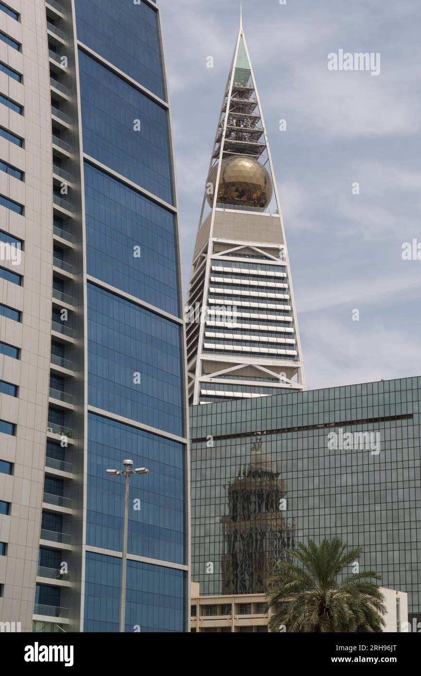 The Al Faisaliyah Tower, a commercial skyscraper and mixed-use complex ...