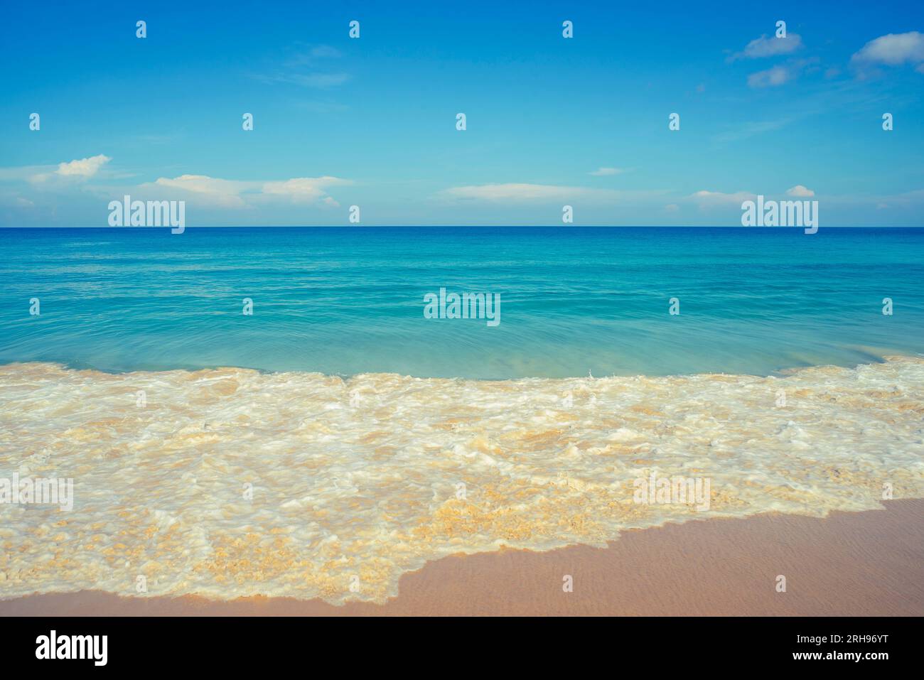 Summer and relax concept, Blue sea with beach sand landscape nature in ...