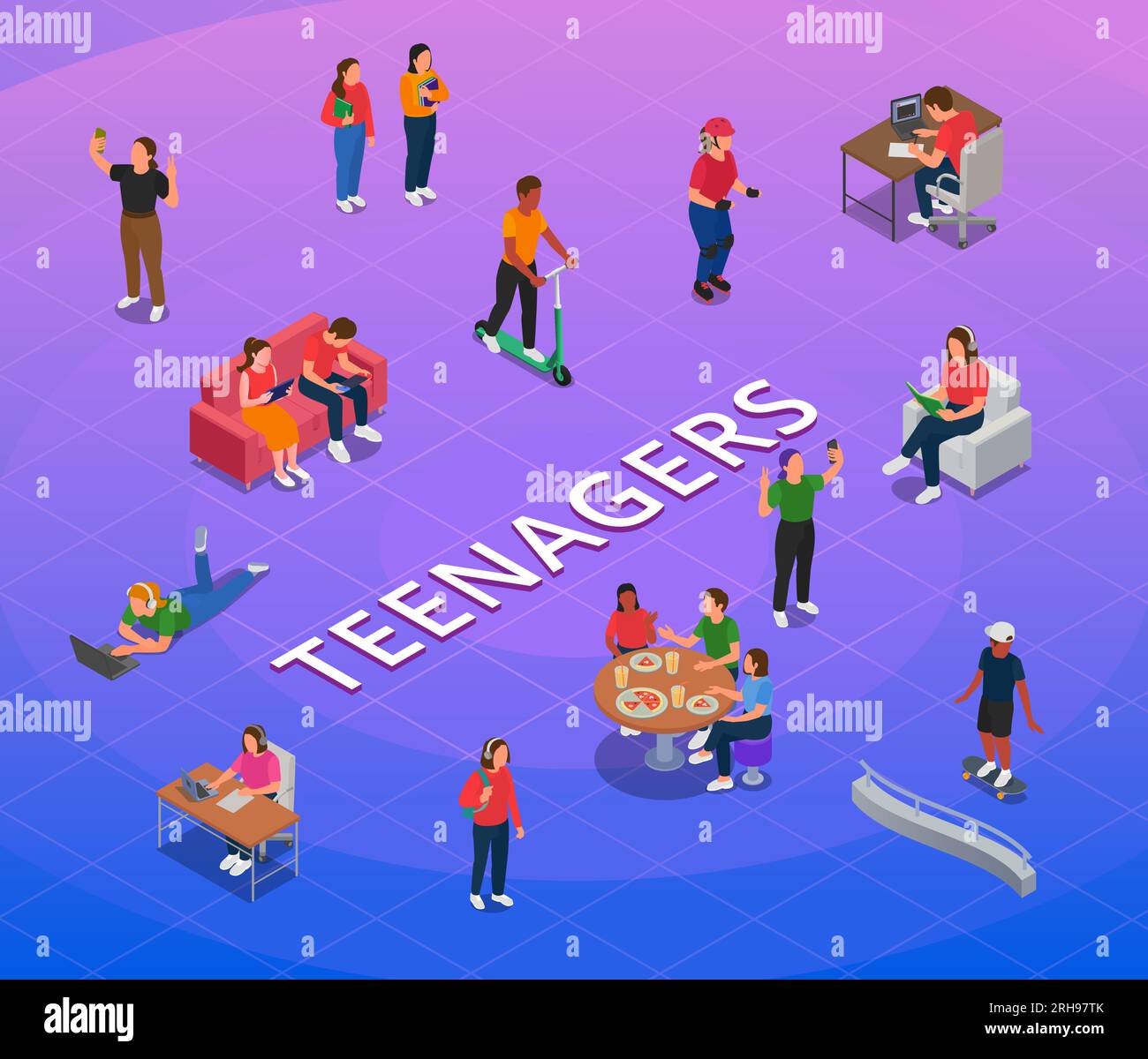 Teen report Stock Vector Images - Alamy