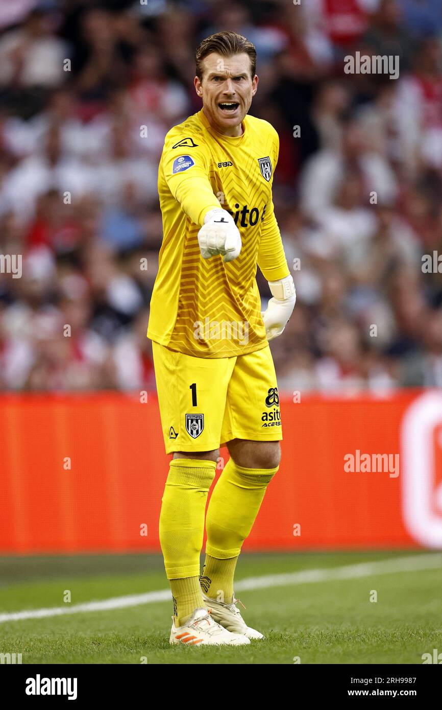Heracles almelo goalkeeper michael brouwer hi-res stock photography and ...