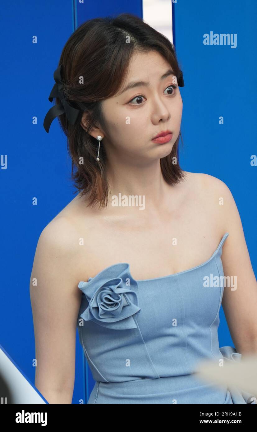 Chinese actress, singer and model Tan Songyun attends an activity in ...