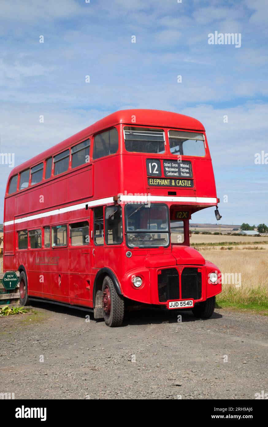 Vintage London Transport Routefinder Bus at Chain Bridge Honey Farm ...
