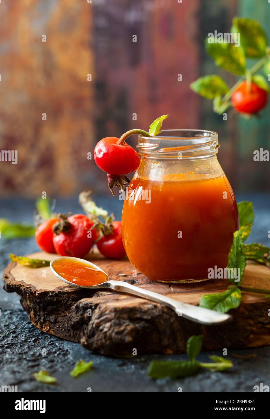 Rose hip jelly berries hi-res stock photography and images - Alamy