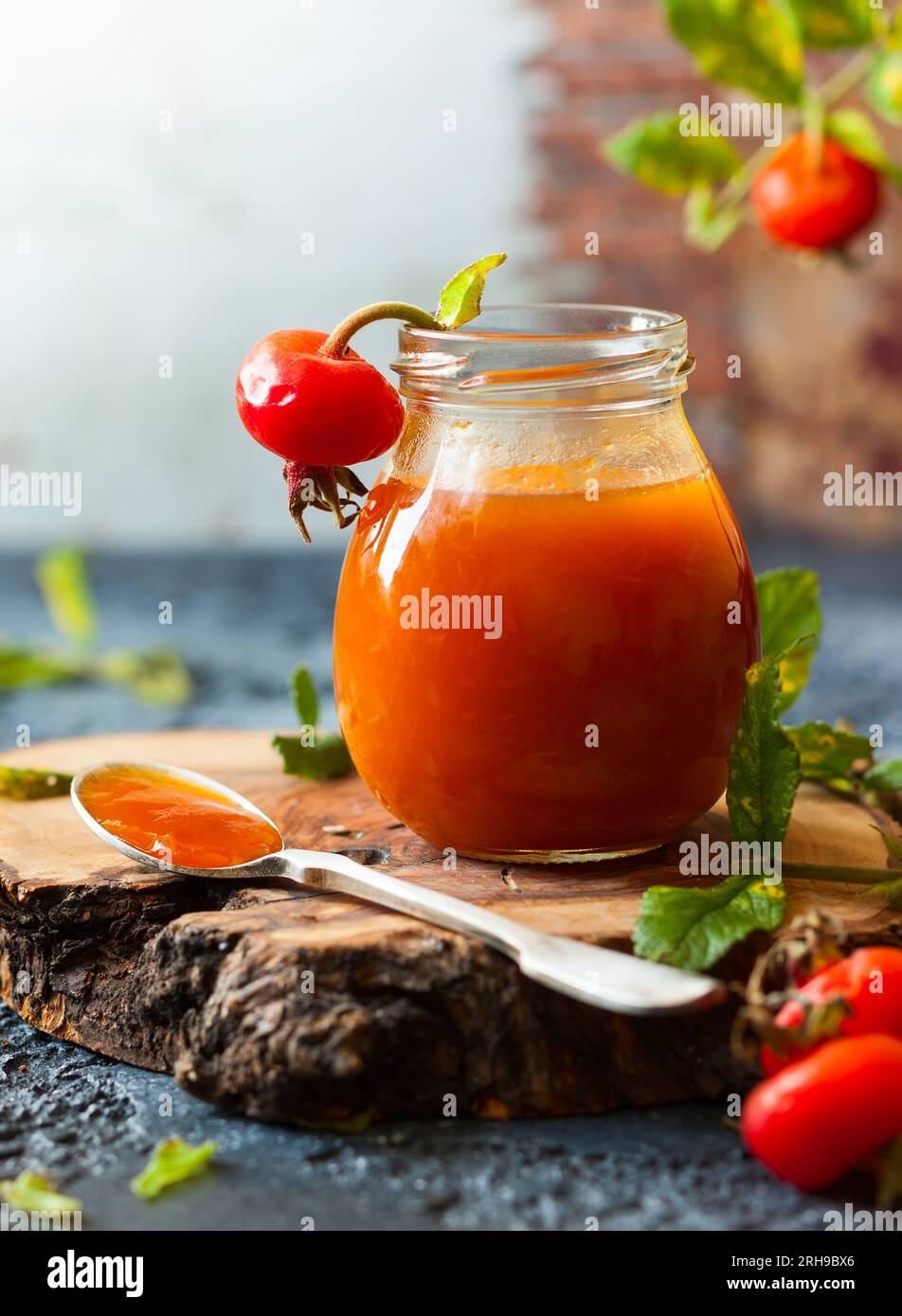 Rose hip jelly berries hi-res stock photography and images - Alamy