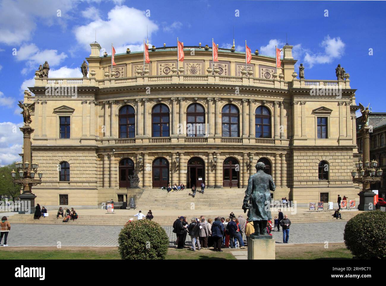 The Rudolfinum located on Jan Palach Square. Staré Město district ...