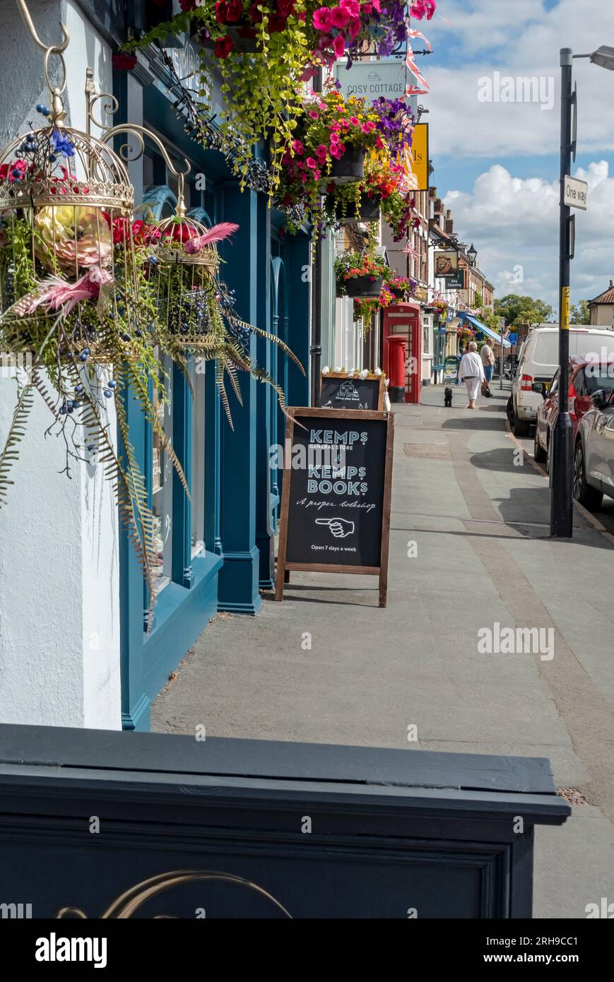 Retail store stores business businesses flower baskets hi-res stock ...