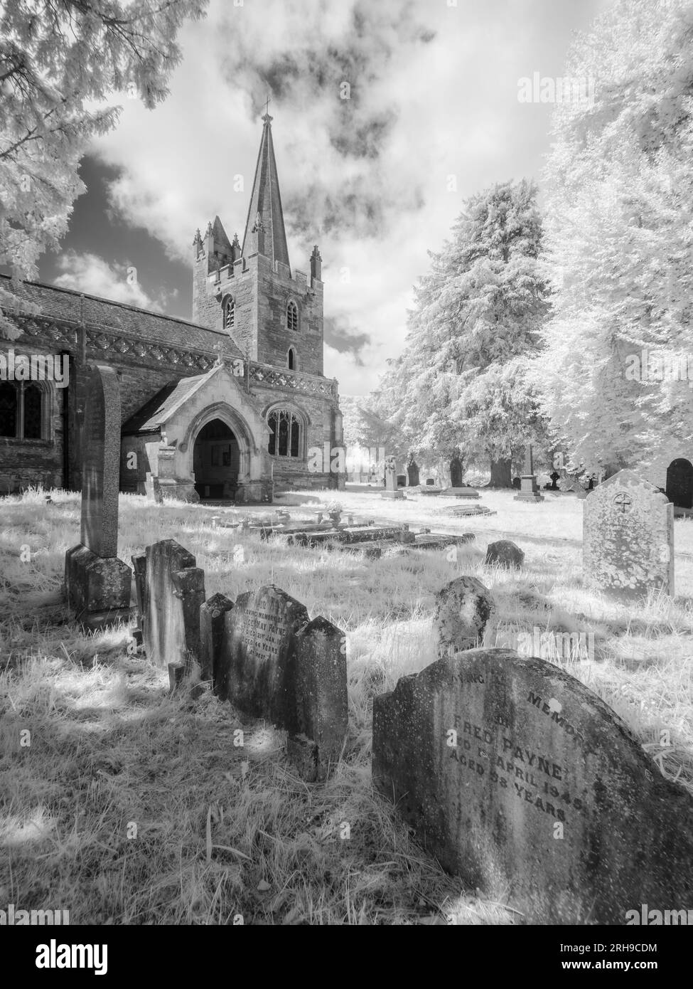 The Church of St Bartholomew in the village of Ubley in the Chew Valley ...
