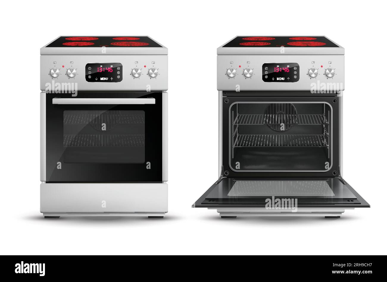 Cooktop surface Stock Vector Images - Alamy