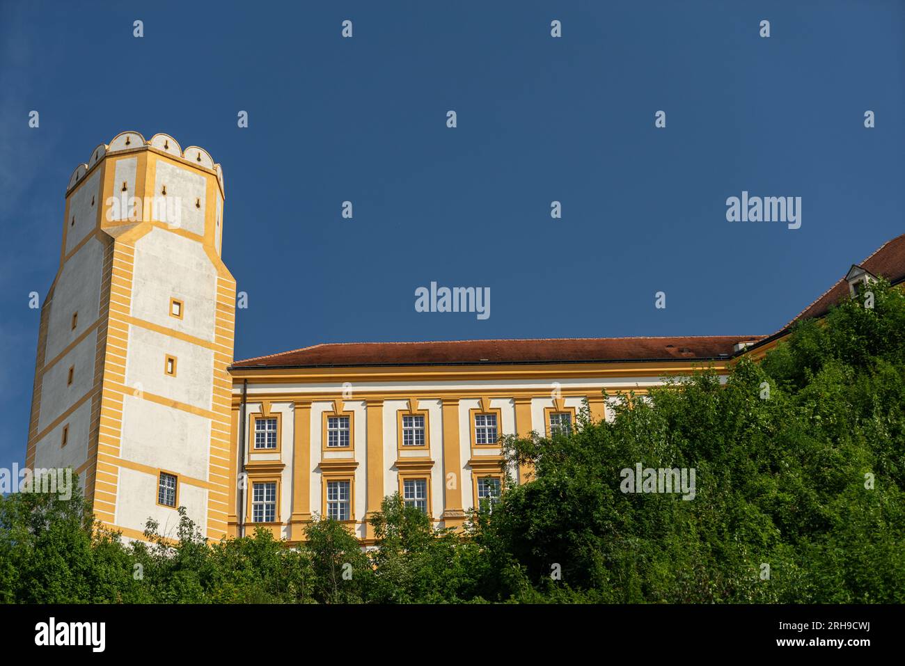 detailed and wide angle images of the melk abbey in melk austria, an ...