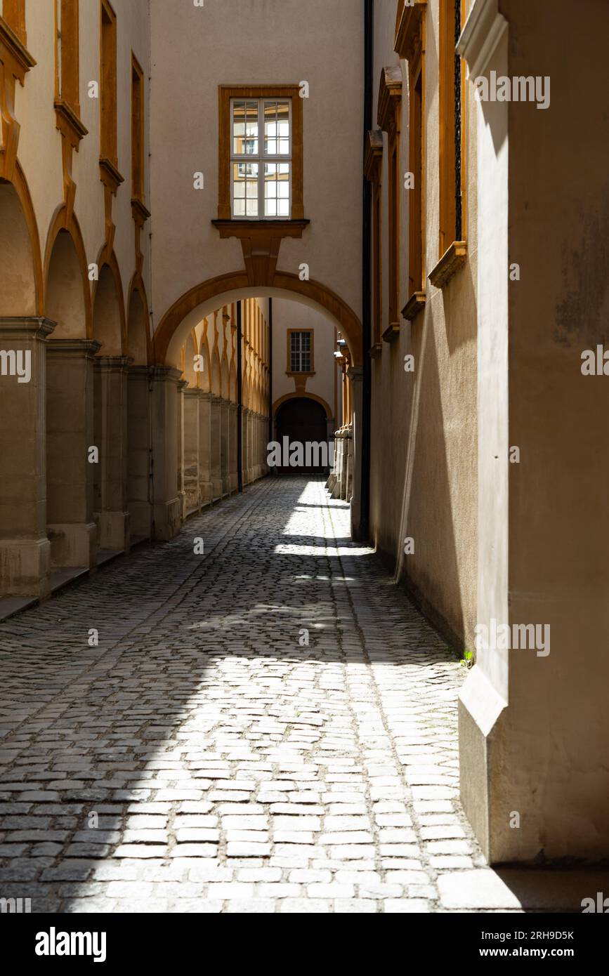 detailed and wide angle images of the melk abbey in melk austria, an ...