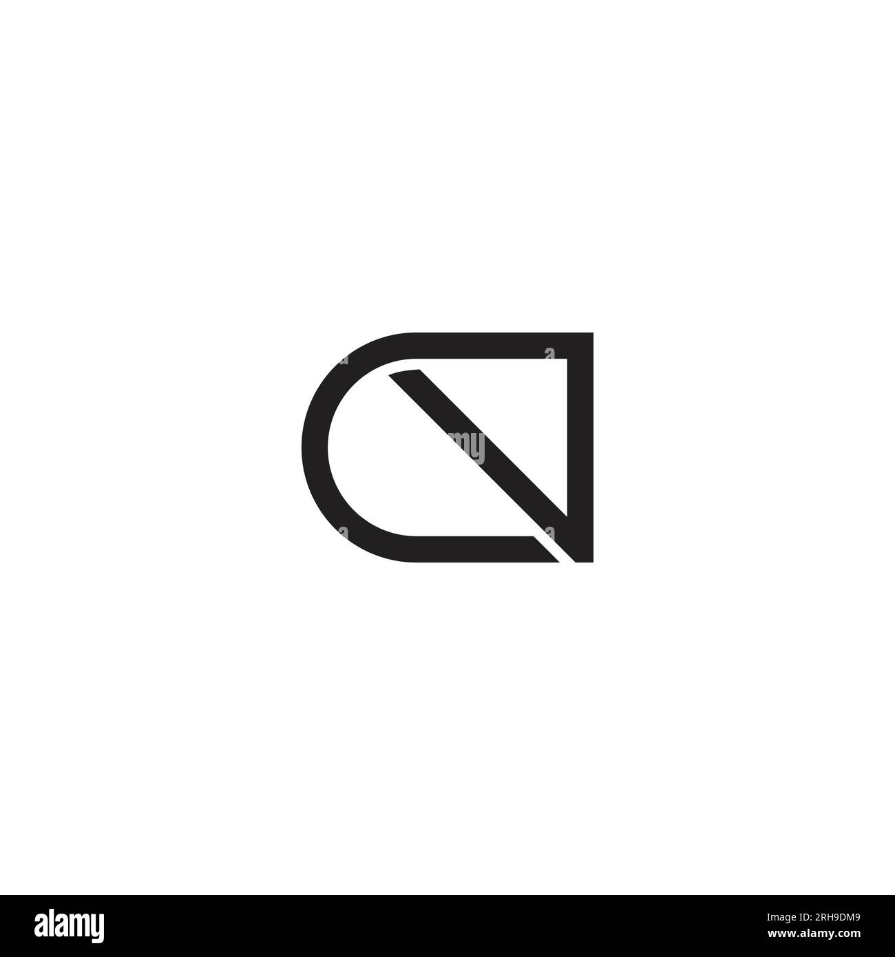 letter cv continue line geometric logo vector Stock Vector Image & Art ...