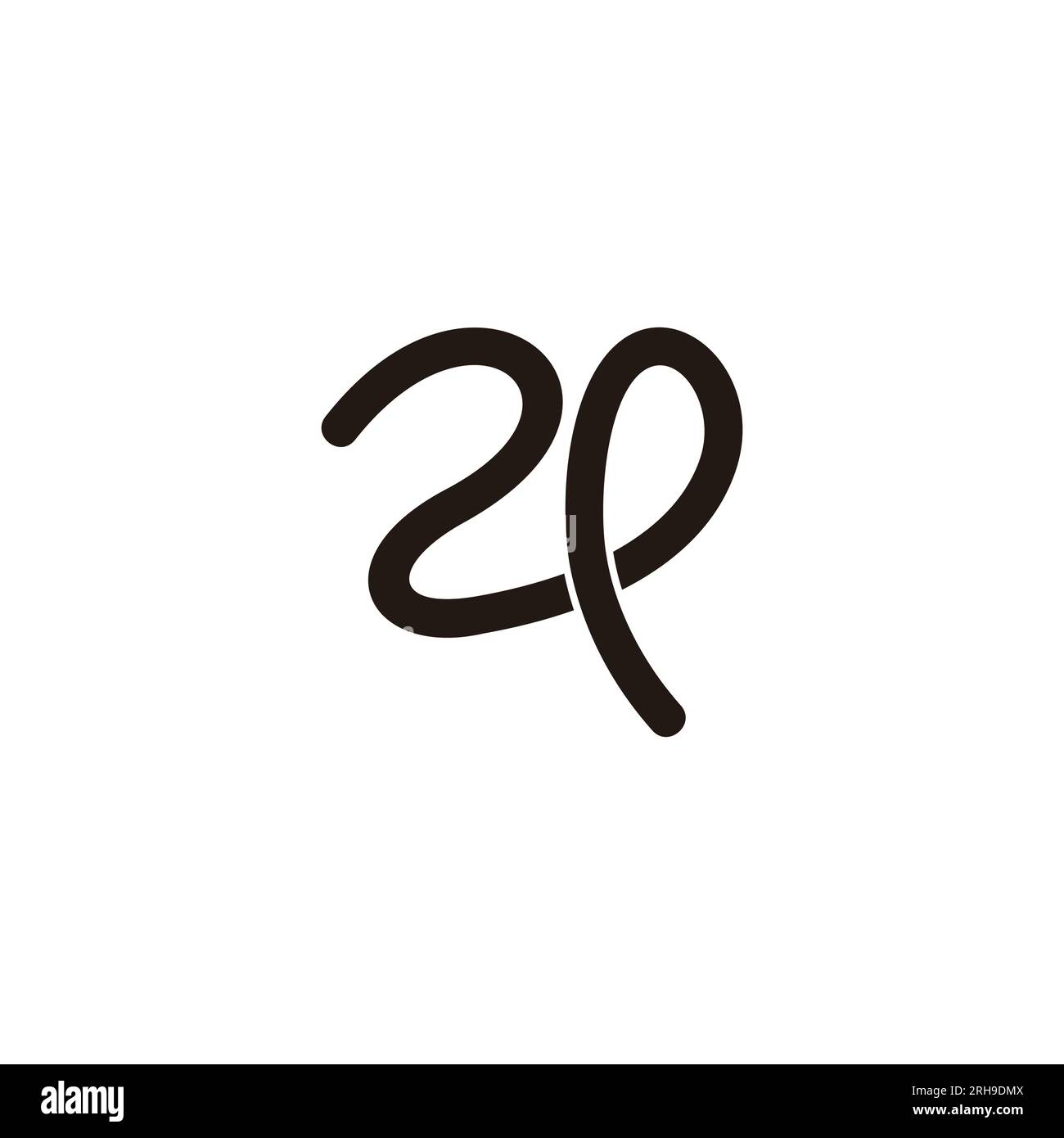 letter l2 curves abstract logo vector Stock Vector Image & Art - Alamy