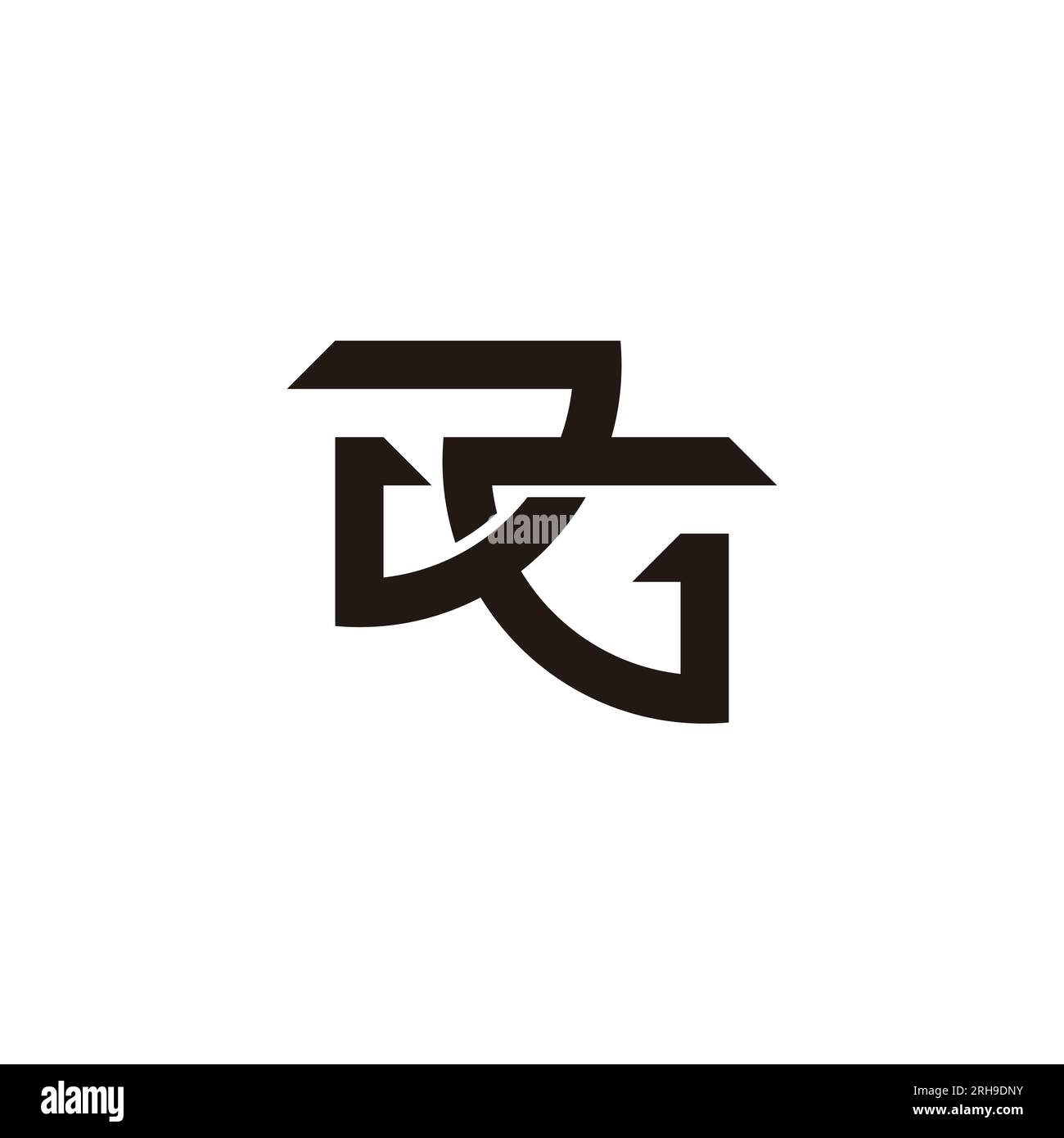 letter dg overlap linear simple logo vector Stock Vector Image & Art ...