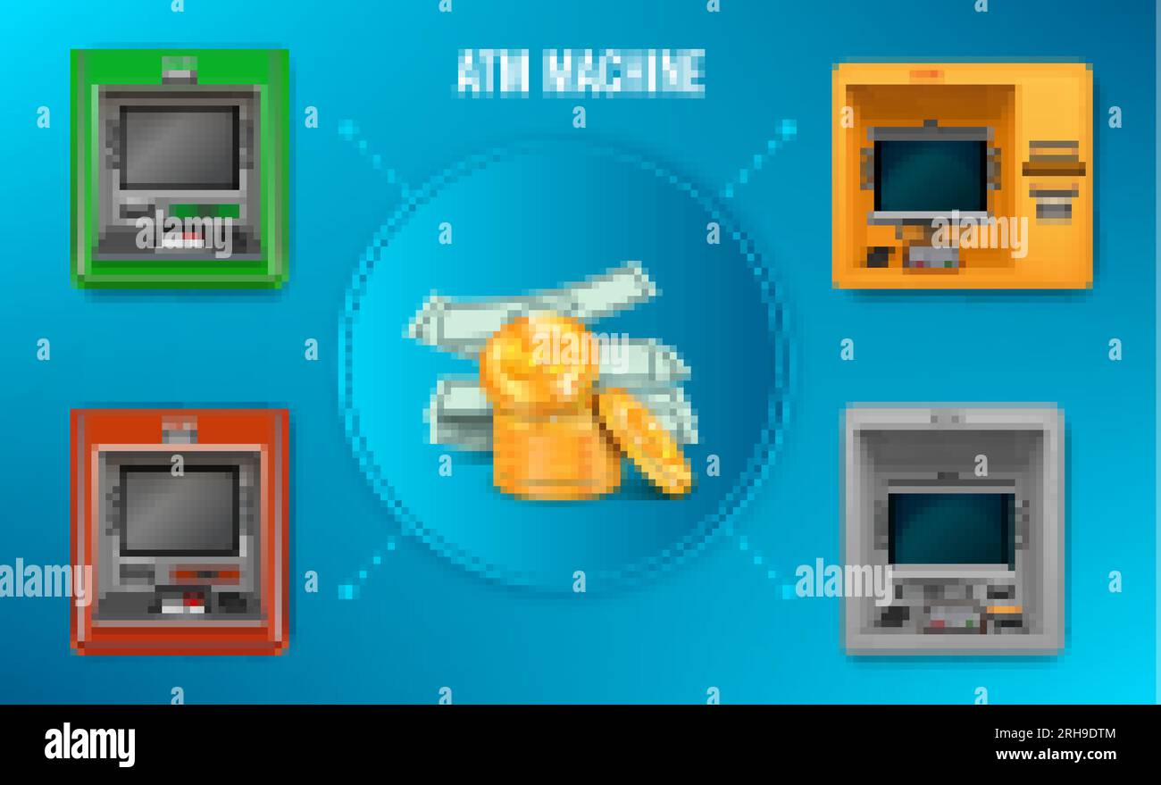 Machines on display Stock Vector Images - Alamy