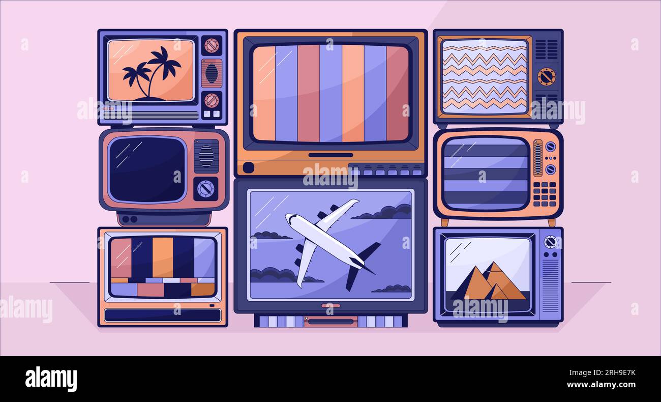 Tv static television noise Stock Vector Images - Alamy