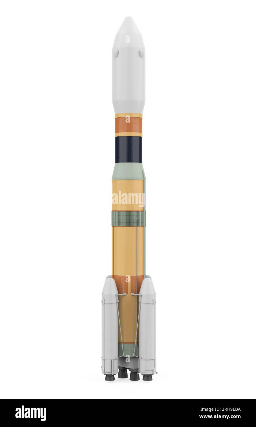 Space Rocket Isolated Stock Photo - Alamy