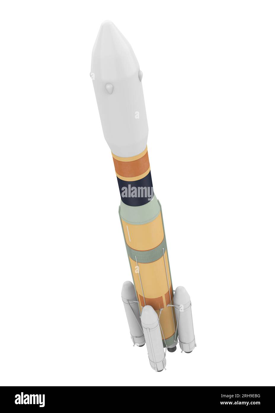 Space Rocket Isolated Stock Photo - Alamy