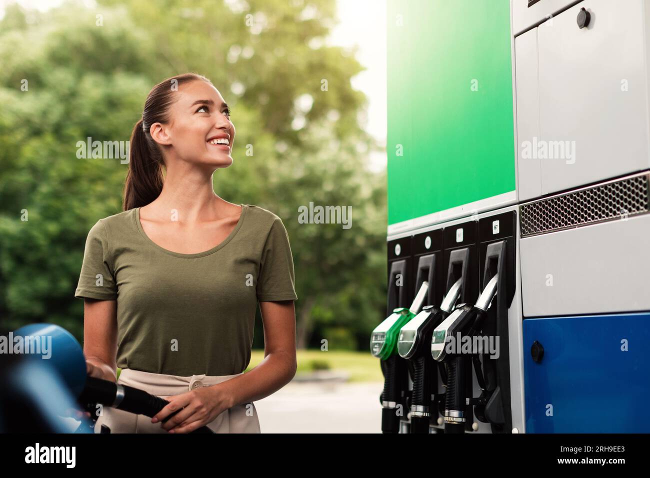 Lady fuel hi-res stock photography and images - Alamy