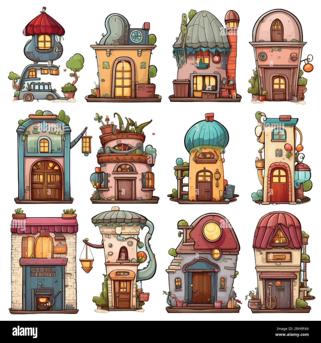 Set architectural details Cut Out Stock Images & Pictures - Alamy