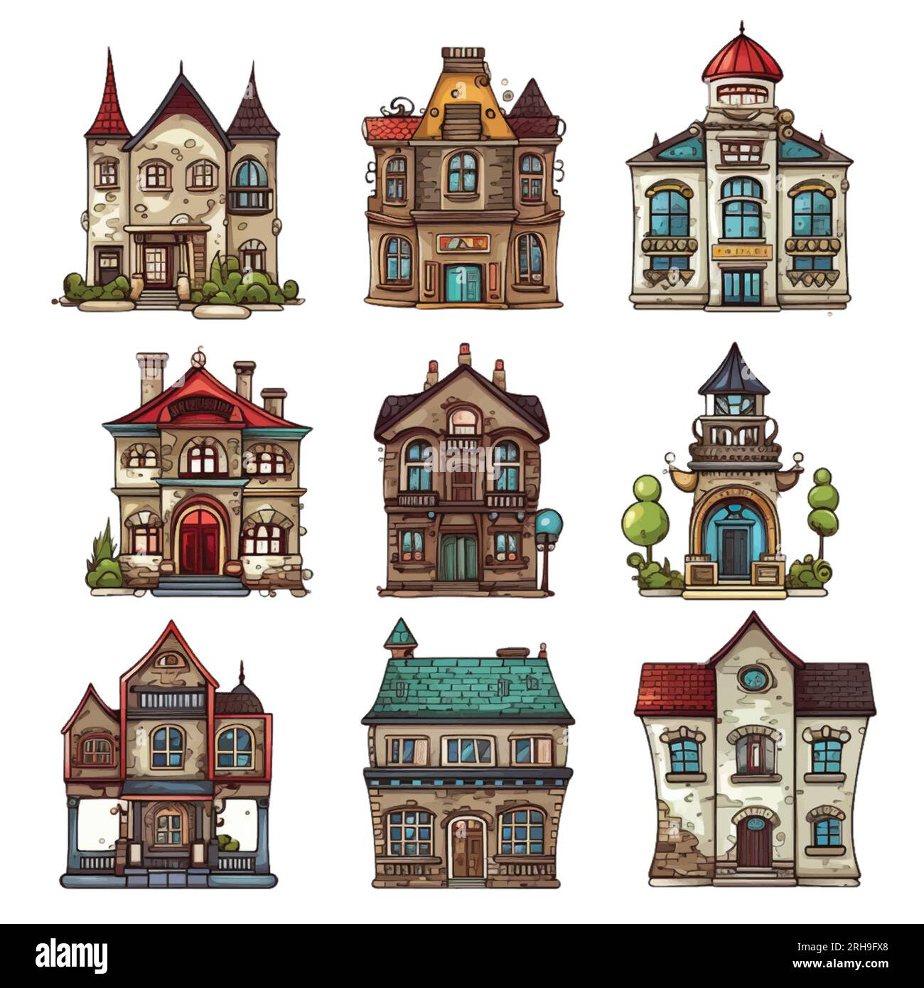 Set architectural details Cut Out Stock Images & Pictures - Alamy