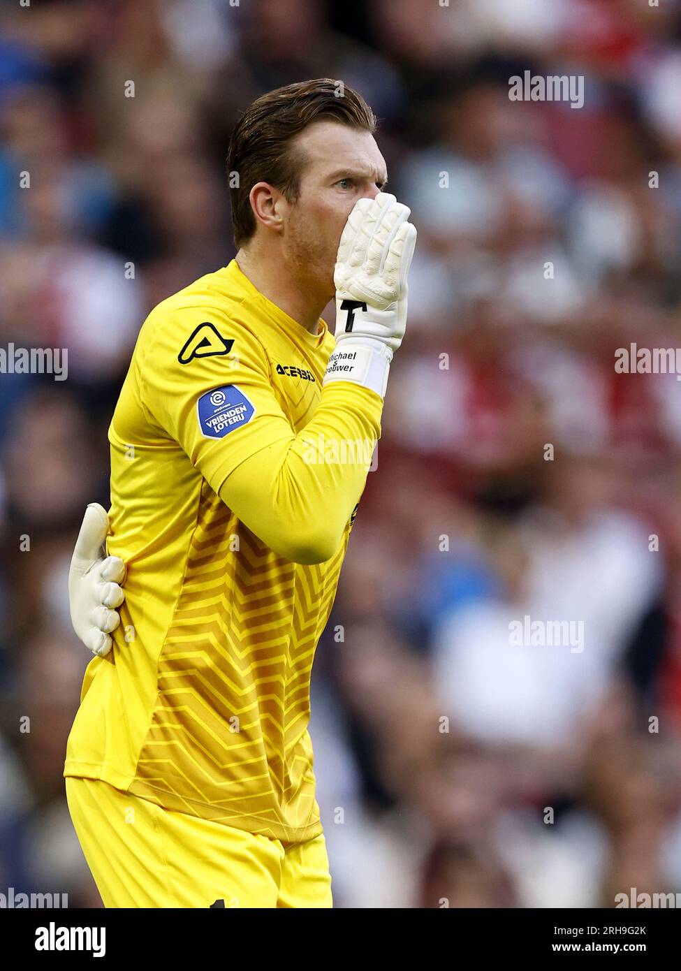 AMSTERDAM - Heracles Almelo goalkeeper Michael Brouwer during the Dutch ...