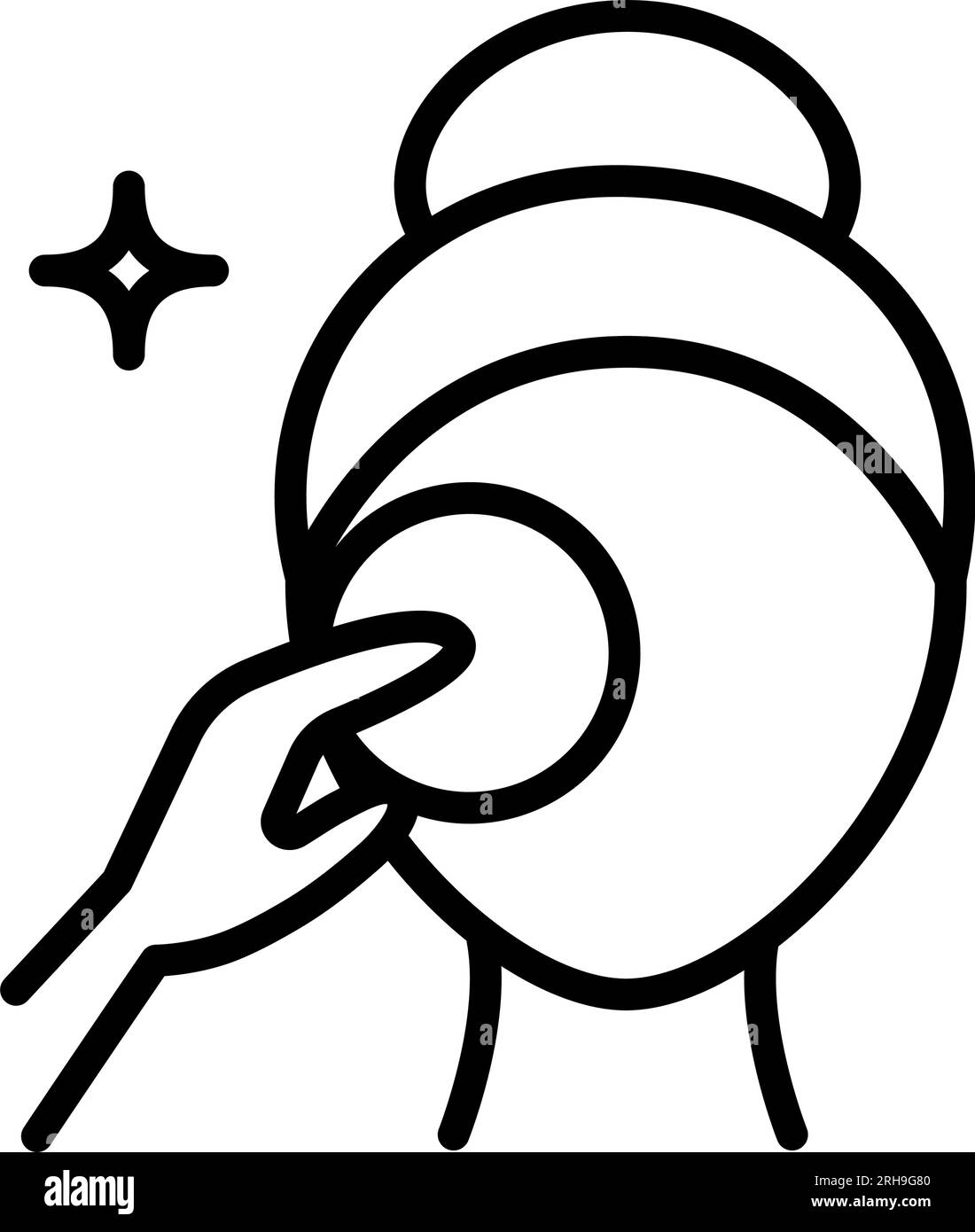 Skin care icon. Simple outline style. Face, beauty, health, woman ...