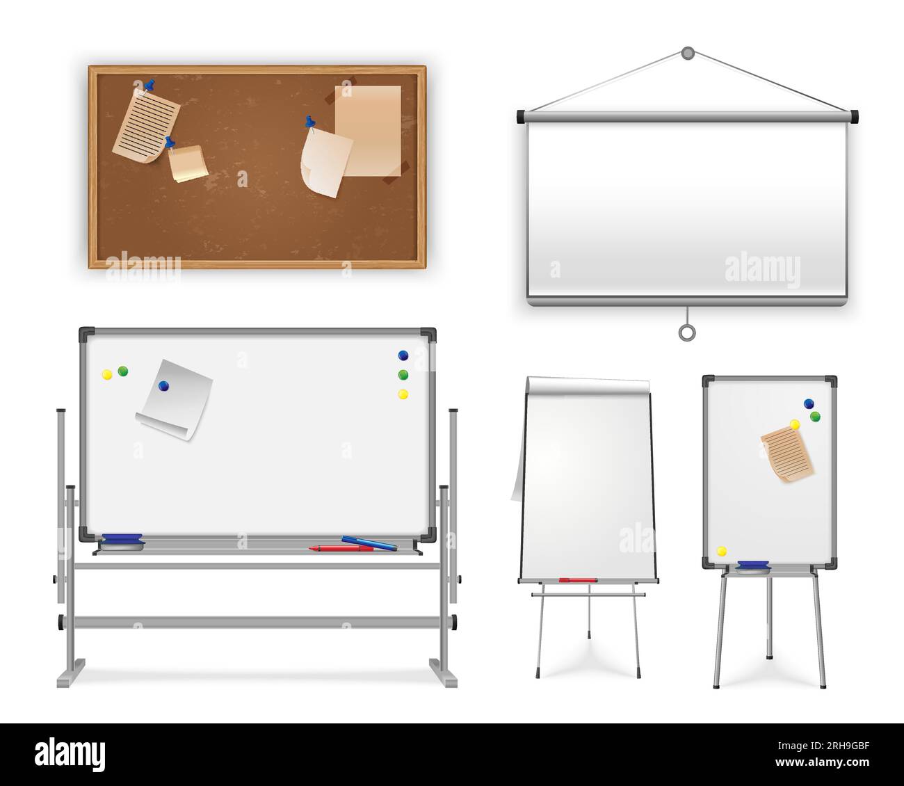 Note stands Stock Vector Images - Alamy