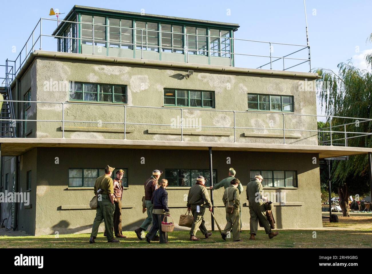 Rougham Control Tower with Aviation Museum, dedicated to the American ...