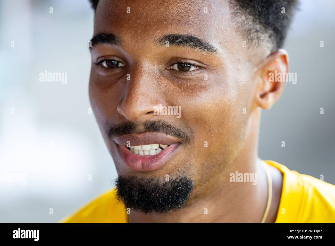 Erding, Germany. 15th Aug, 2023. Leo Neugebauer, decathlete, takes part ...