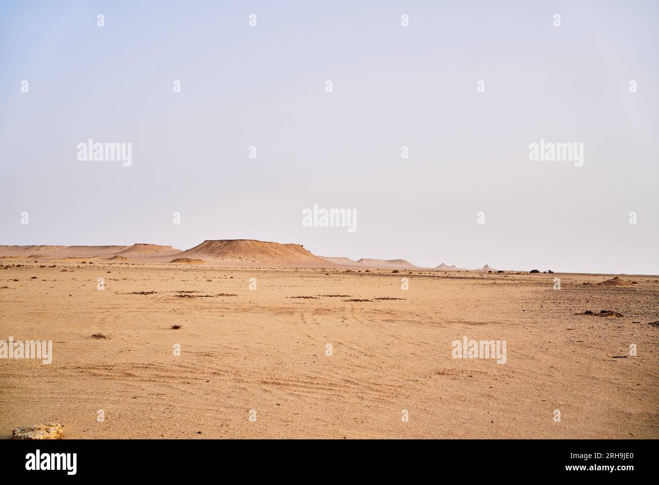 A view of some of the desert landscape with rocks formation sand and ...