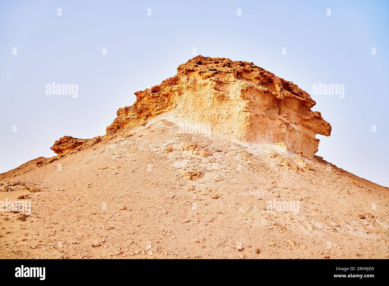 A view of some of the desert landscape with rocks formation sand and ...