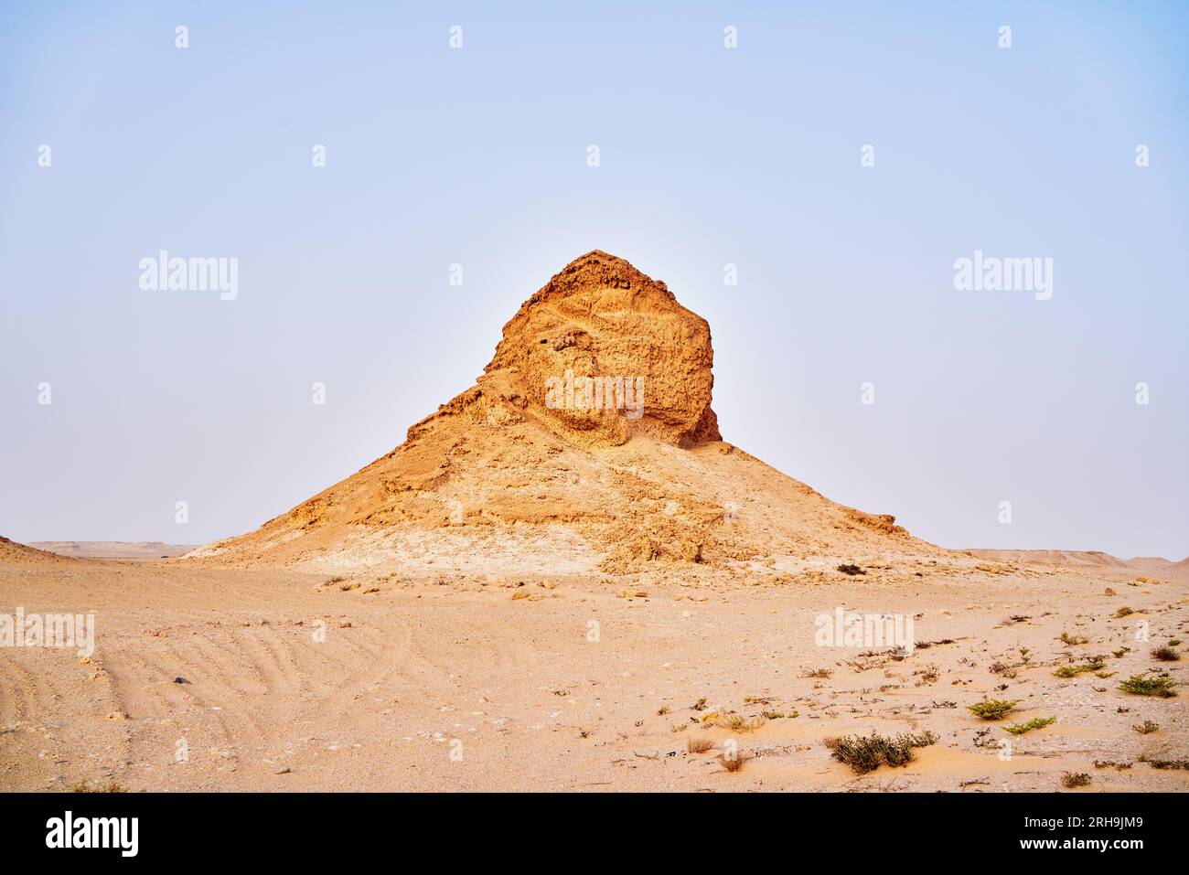 A view of some of the desert landscape with rocks formation sand and ...