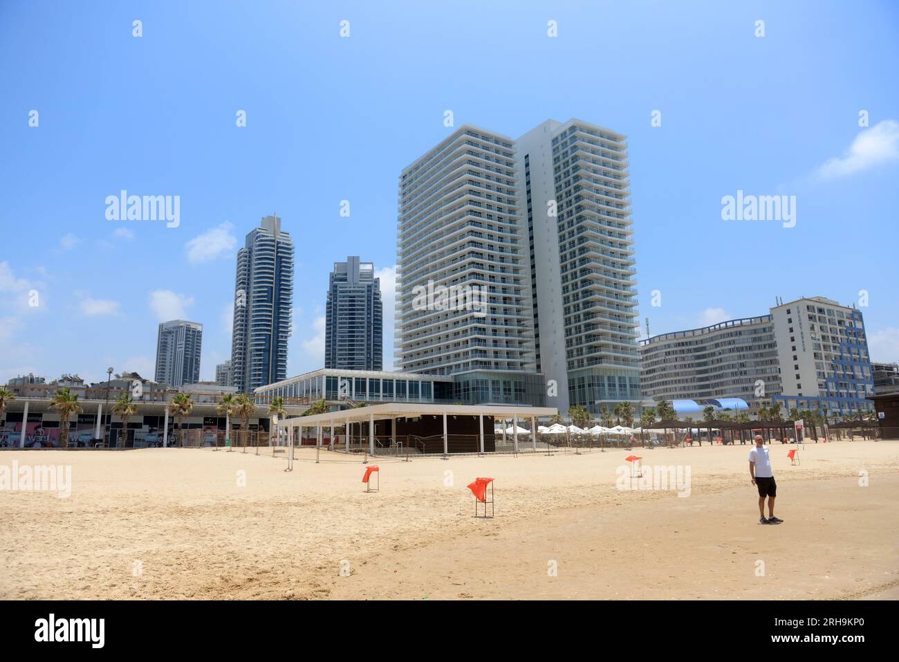 The beautiful beach in Bat Yam, Israel Stock Photo - Alamy