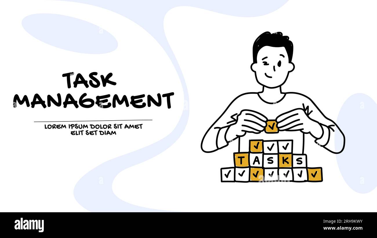 Training cartoon office skills Stock Vector Images - Alamy