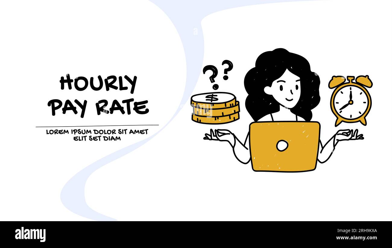 Hourly rate Stock Vector Images - Alamy