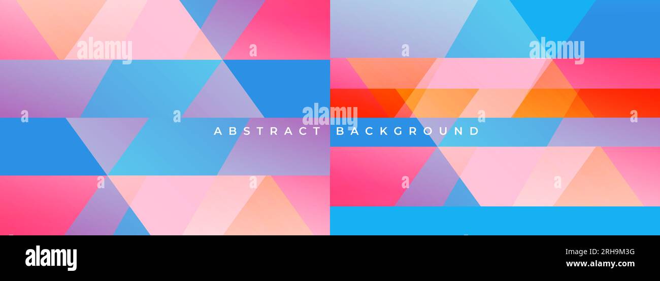 Modern colored wide abstract background with polygonal texture and ...